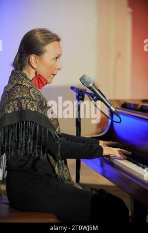 Die ukrainische Jazz-Sängerin Tamara Lukasheva in Oberhausen. Ukrainian ...