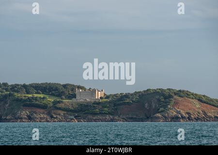 Guernsey, October 5th 2023: Brecqhou Island and Fort Brecqhou Stock ...