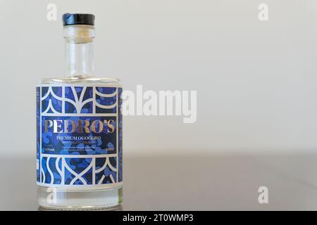 A bottle of premium Nigerian Ogogoro a local nigeran alcoholic drink ...