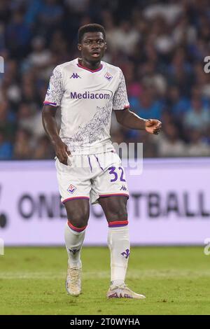 Naples, Italy. 8 Oct, 2023. Alfred Duncan of ACF Fiorentina during the ...