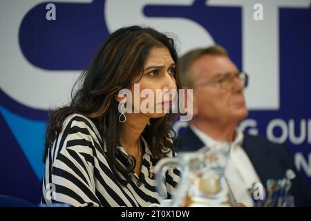 Members of the Community Security Trust (CST) at the scene of an ...