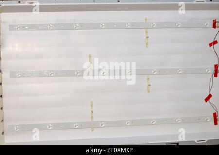 Installing Led light strips as a backlight for a TV television device ...