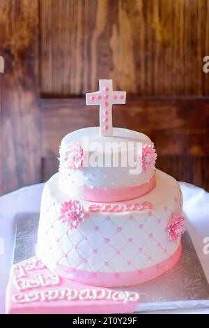 First Communion Cake Food, Toronto, Canada Stock Photo - Alamy