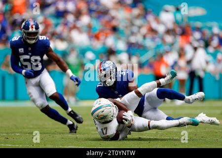 New York Giants cornerback Tre Hawkins III (37) during an NFL football game against the ...