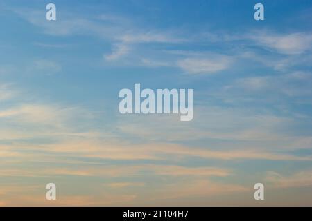 sunset sky with multicolor clouds. Dramatic twilight sky background ...