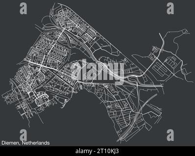 Street roads map of DIEMEN, NETHERLANDS Stock Vector Image & Art - Alamy