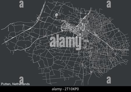 Street roads map of PUTTEN, NETHERLANDS Stock Vector Image & Art - Alamy