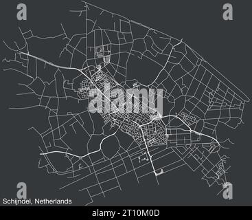 Street roads map of SCHIJNDEL, NETHERLANDS Stock Vector Image & Art - Alamy