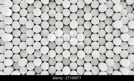 Abstract cylinder 3d background random pattern in view perspective. 3D ...