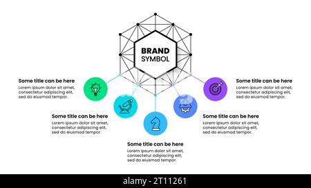 Vector connected hexagon banner design. Geometric abstract background ...