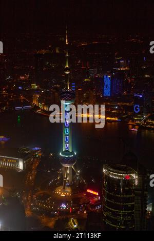The Oriental Pearl Radio & TV Tower and Shanghai Tower stand among the ...