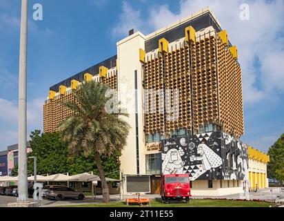 Fire Station building, Doha, Qatar Stock Photo - Alamy