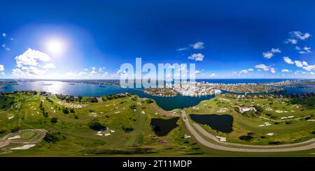 360° view of Aerial 360 equirectangular stock photo of Central Park New ...