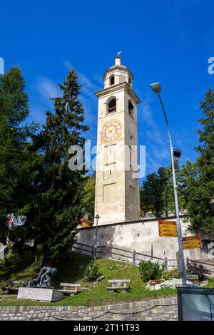 Leaning Tower of St. Moritz Stock Photo - Alamy