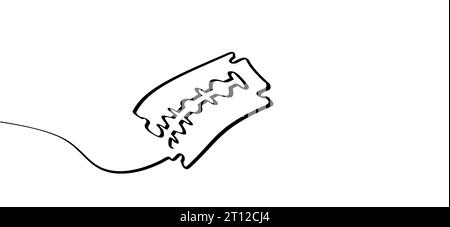 Razor blade sign. Vector shaving razor icon. No Shave or shaving ...