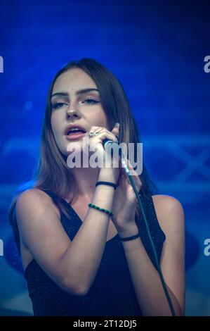 Amateur song competition in a small town in Poland in August 2023 ...