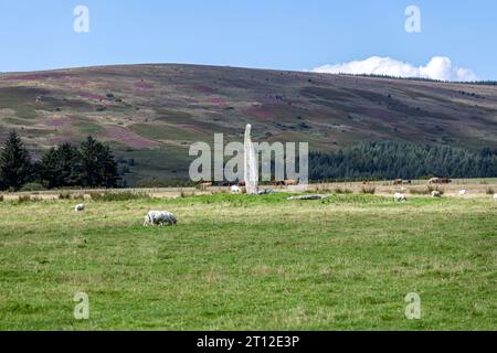 Dragons tooth standing stone, Isle of Arran, Firth of Clyde, Scotland ...