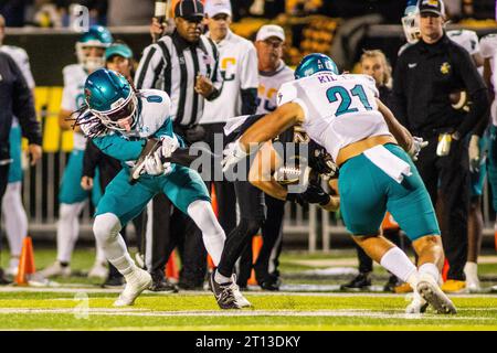 Appalachian State wide receiver Michael Hetzel (12) signals a first ...