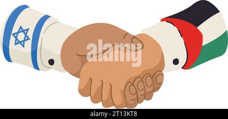 israeli and palestinian handshake Stock Vector Image & Art - Alamy