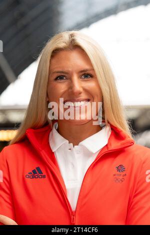 Saskia Tidey during a Team GB kitting out session for Paris 2024 at ...