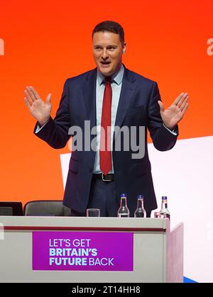Health Secretary Wes Streeting speaking at the launch of the Government ...