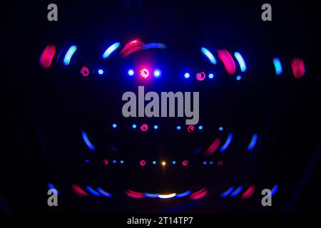 Colorful concert lights on empty stage for design purpose Stock Photo ...