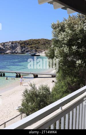 A stunning view of Geordie Bay beach on Rottnest Island, Western ...