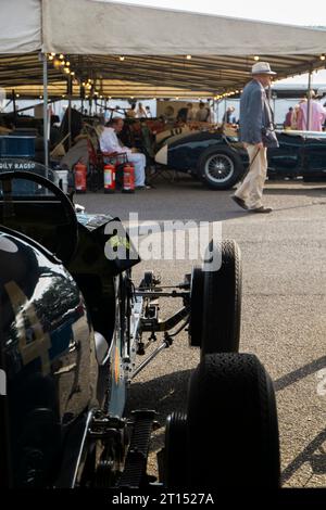 1935 ERA A-type R4A racing car in the paddock at the BARC Revival ...