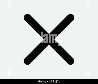 Red cross sign. Wrong mark. Red cross X symbol. Red grunge X icon. Cross brush sign stock vector ...