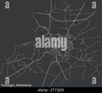 Street roads map of TUBBERGEN, NETHERLANDS Stock Vector Image & Art - Alamy