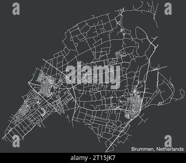 Street roads map of BRUMMEN, NETHERLANDS Stock Vector Image & Art - Alamy