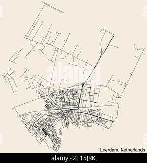 Street roads map of LEERDAM, NETHERLANDS Stock Vector Image & Art - Alamy