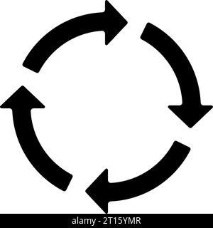 Circle arrow icon. Cycle, resumption , repeat concept. Vector ...
