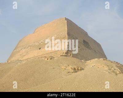 The flat-roofed, step pyramid of Maydoum (Meidum), that was constructed ...
