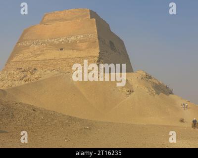 The flat-roofed, step pyramid of Maydoum (Meidum), that was constructed ...