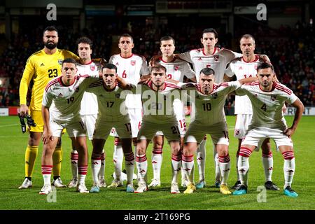 L-R Ethan Jolley and Nicholas Pozo of Gibraltar during the Football ...