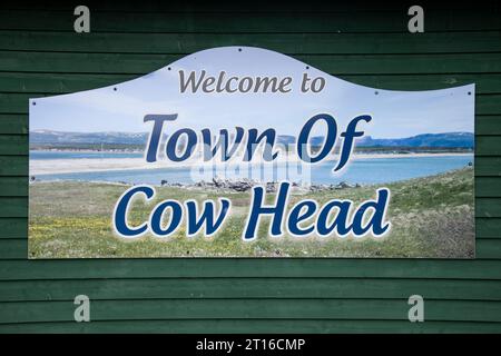 Welcome to the town of Cow Head sign in Newfoundland & Labrador, Canada ...