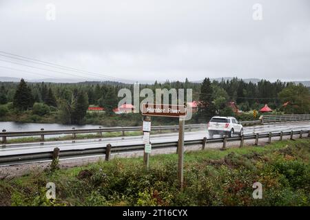 Humber River sign in Deer Lake, Newfoundland & Labrador, Canada Stock ...