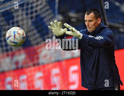 Goalkeeper Lev Yashin of Dynamo Moscow and U S S R national soccer team ...