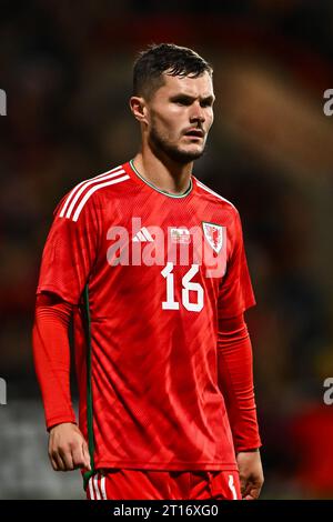 10, Liam Cullen of Wales in attacking action during the FIFA World Cup Group J qualifying match ...