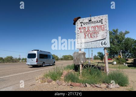 Tucumcari Trading Post, on Route 66, Tucumcari, New Mexico Stock Photo ...
