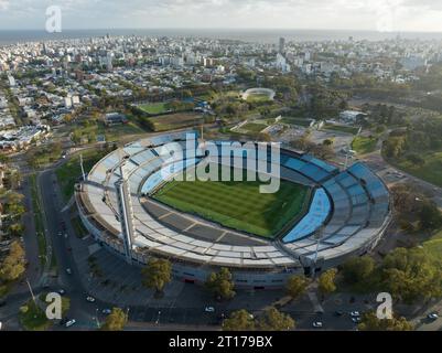 Aerial view of the Centenario stadium in Montevideo, Uruguay. Uruguay ...