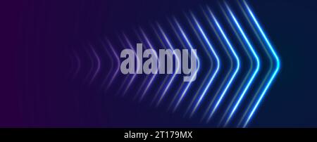 Blue and purple abstract neon arrows tech background. Vector retro design Stock Vector Image ...