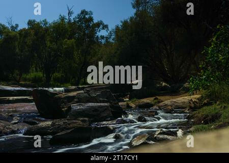 A view of the Noble Falls in the Gidgegannup region near Perth, Western ...