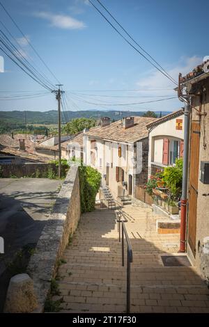 street in the town of Gréoux-les-Bains Stock Photo - Alamy