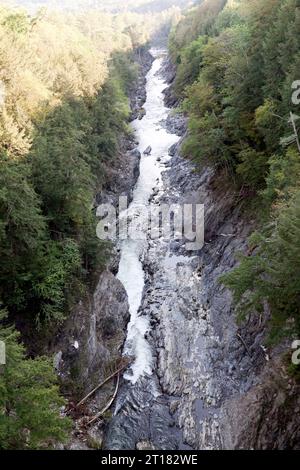 The Quechee Gorge, Quechee State Park, as seen from the U.S. Route 4 ...