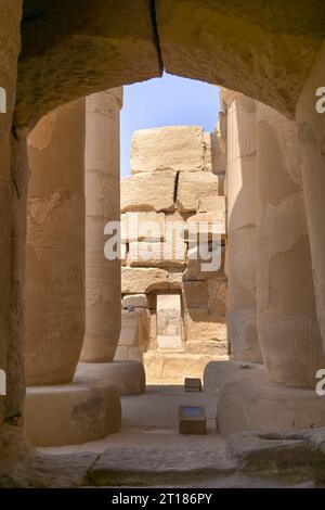 Großer Säulensaal Hypostyl, Ramesseum, Theben-West, Ägypten Stock Photo ...