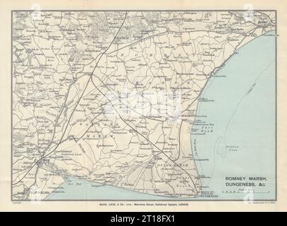 ROMNEY MARSH. Dungeness Rye Hythe Winchelsea. Walland Marsh. Kent 1952 ...