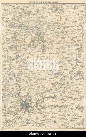 SHERWOOD FOREST & THE DUKERIES. Worksop Mansfield Ollerton Staveley ...