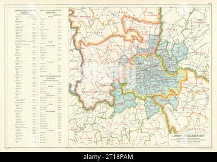 GREATER LONDON PARLIAMENTARY Boroughs Constituencies # electors. BACON ...